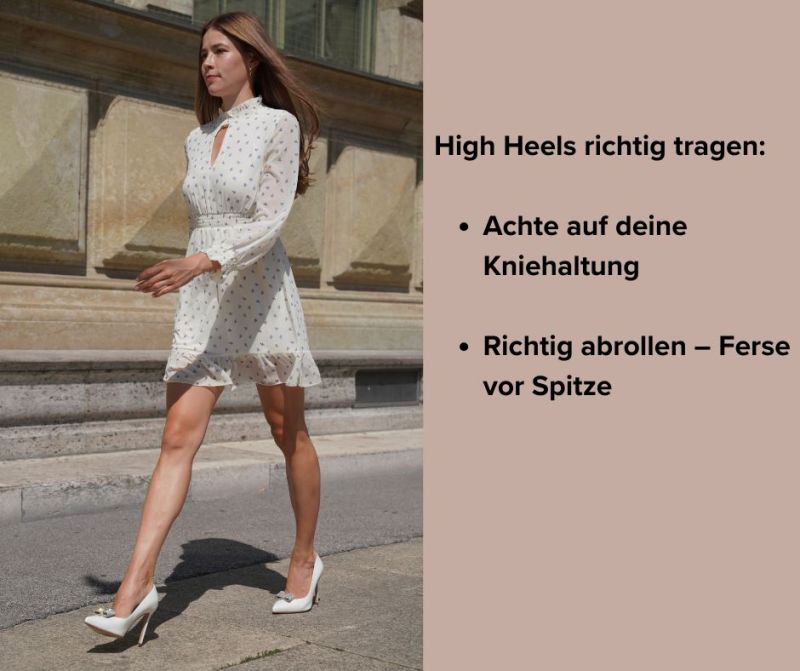 Wearing high heels correctly: tips for posture & fit